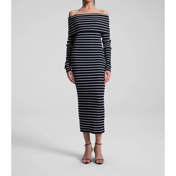 A.L.C. | Dresses | New Alc Off The Shoulder Striped Dress In ...